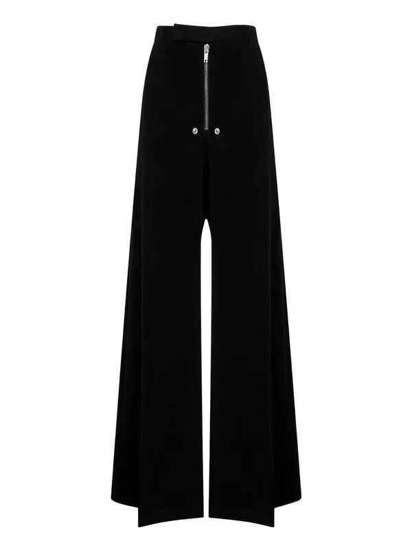 Rick Owens Tailored Wide Belas - Black