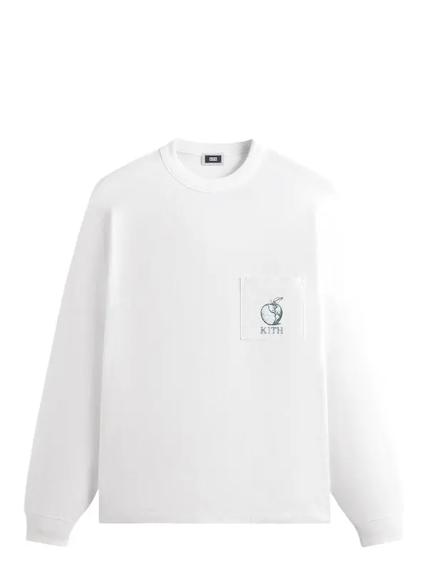 Kith Universal Apple Long-sleeve Tee - White