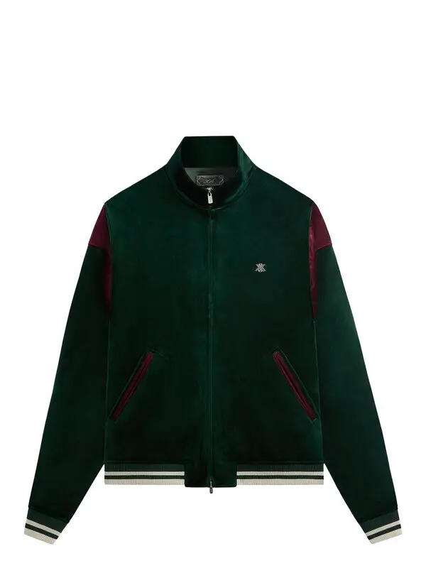 Kith Velvet Rui Track Jacket - Green