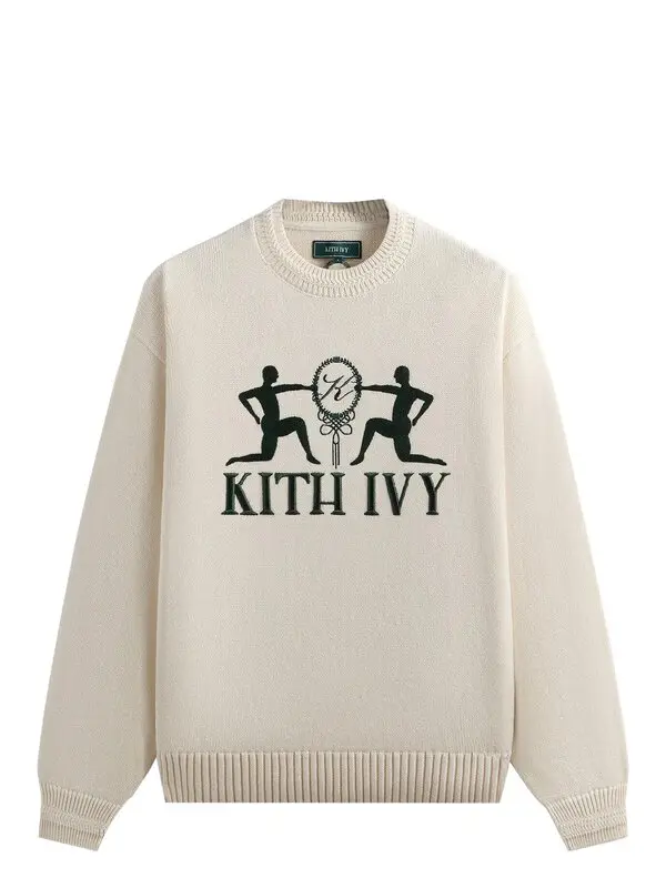 Kith Ivy Emblem Crewneck Sweater - Tan