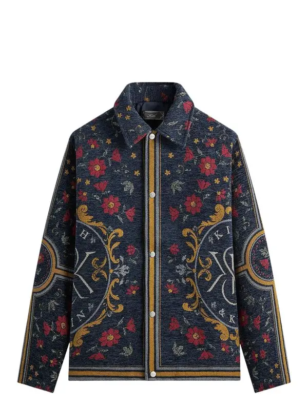 Kith Scarf Tapestry Coaches Jacket - Black