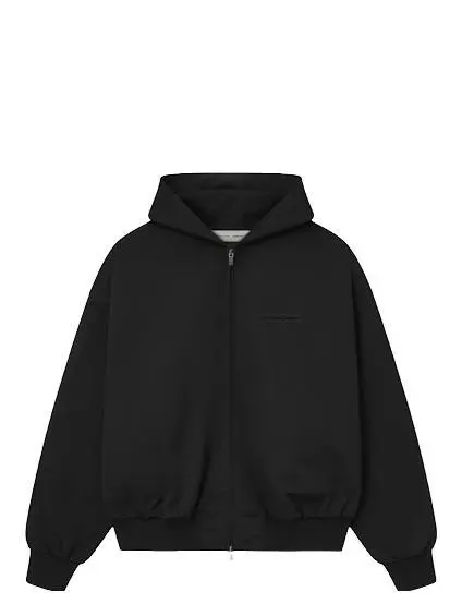 Fear Of God Essentials Twill Hooded Bomber - Jet Black