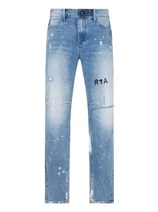 RtA Clayton Jean - Distressed White Paint/blue