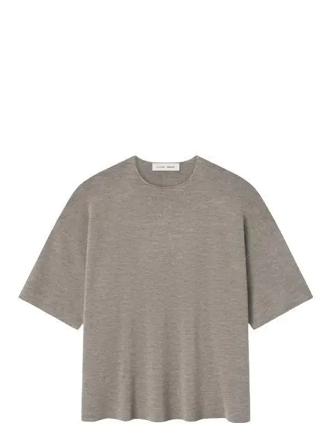 Fear Of God Essentials Merino Short Sleeve Sweater - Homestead Heather