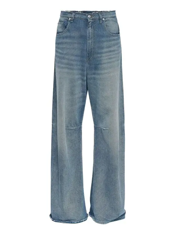 MAISON MARGIELA Frayed Hem Jeans - Blue