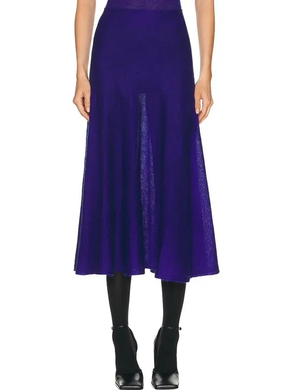Alaïa Circle Skirt - Bleu Indigo