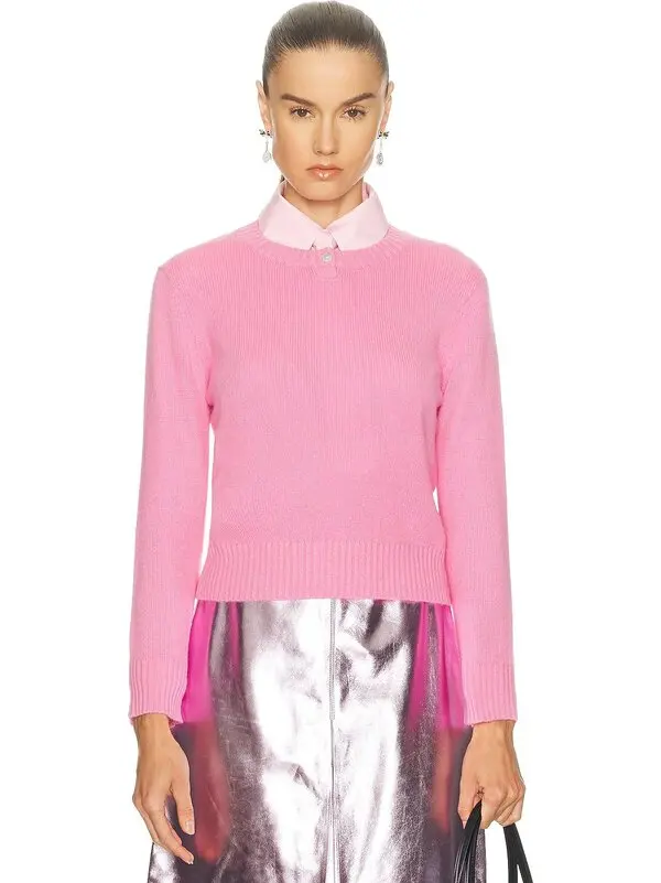 Sandy Liang Pino Cashmere Sweater - Pink