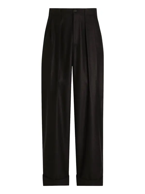 Dolce & Gabbana Wool Trousers - Black
