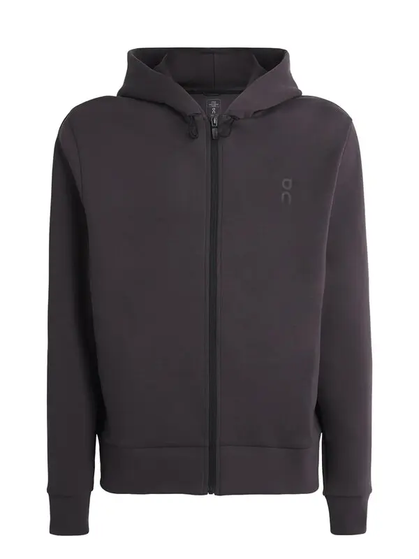 On Focus Tech Zip-up Hoodie - Grey