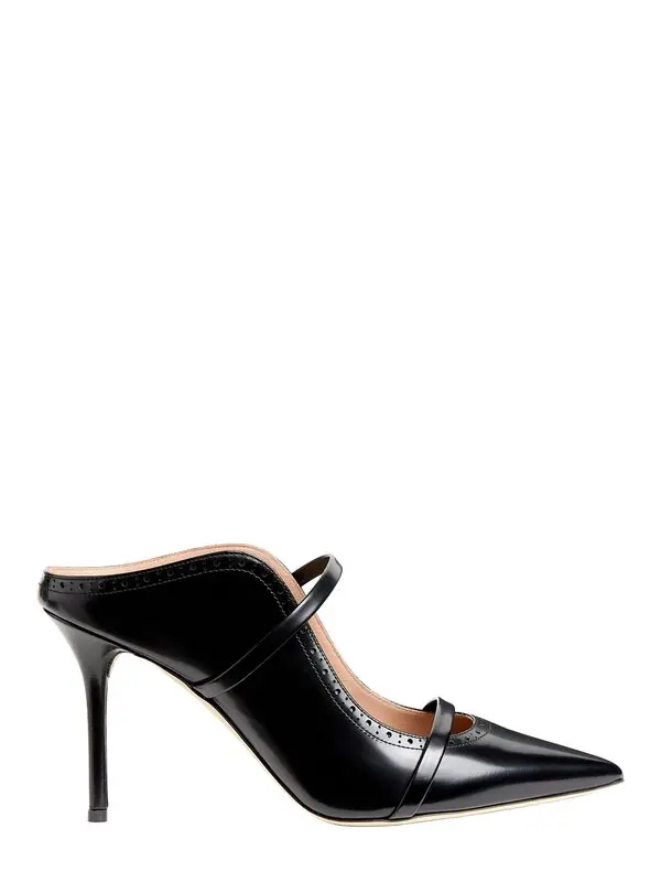 MALONE SOULIERS Leather Maureen Mules - Black