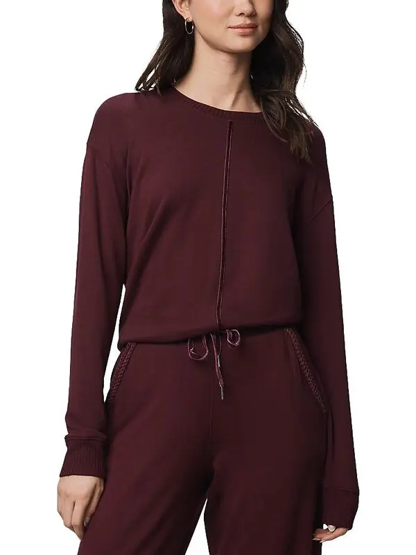 Splendid Supersoft Trim Pullover - Rosewood