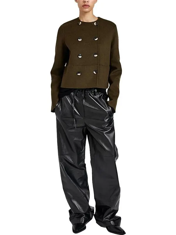 Proenza Schouler White Label Courtney Double Breasted Jacket - Fatigue