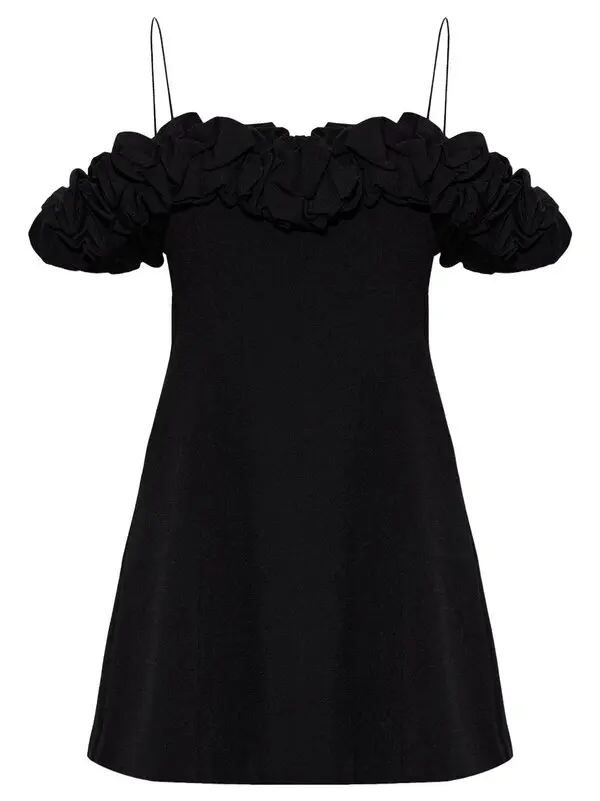 Remain Birger Christensen Off-shoulder Mini Dress - Black
