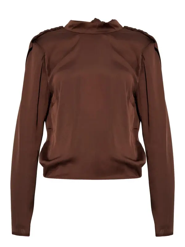 ROTATE BY BIRGER CHRISTENSEN Tie-back Top - Brown