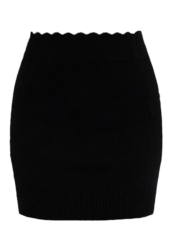 Chloé Mini Wool Skirt - Black