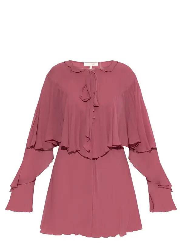 LoveShackFancy Liraine Mini Dress - Pink