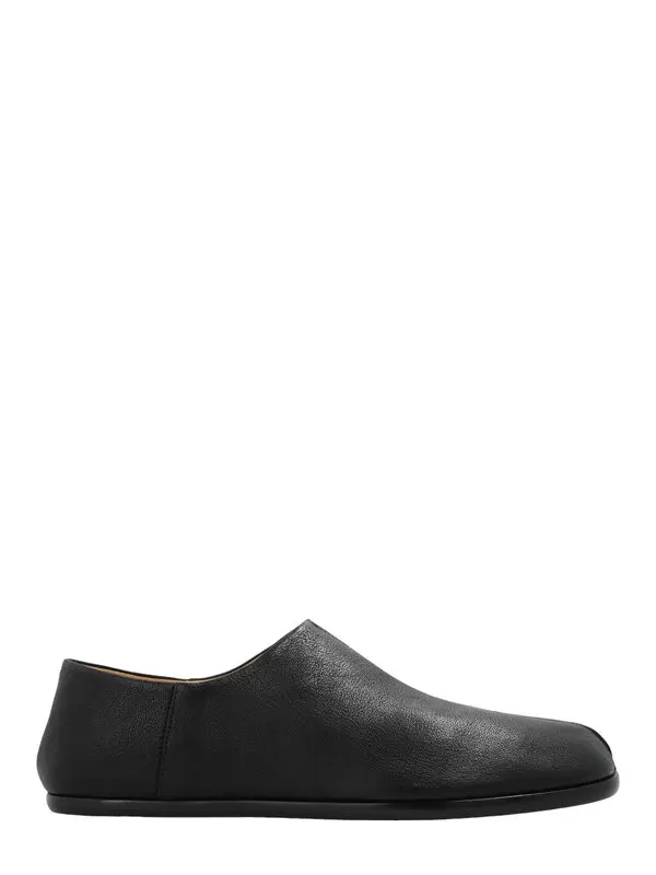 MAISON MARGIELA Leather Tabi Slip-ons - Black