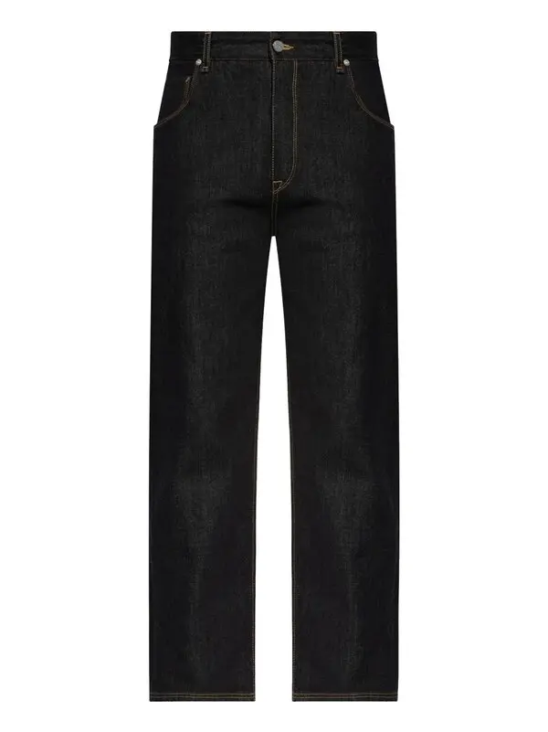 Fendi Jeans With Logo - Navy Blue