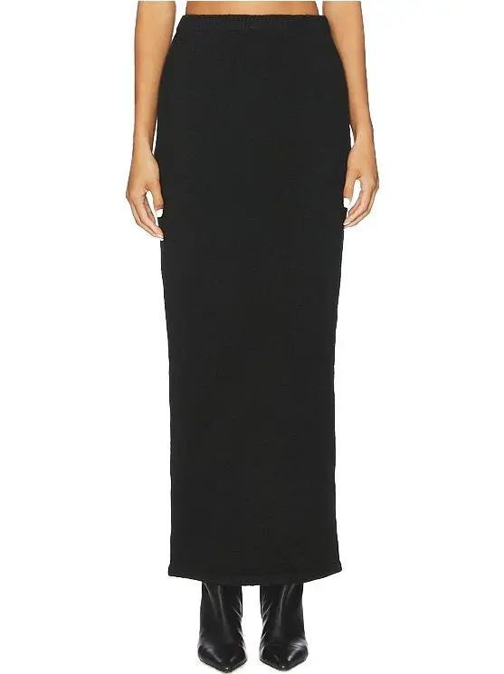 ALL THE WAYS Elsie Knit Maxi Skirt - Black