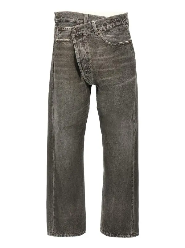 R13 Cross Over Jeans - Gray