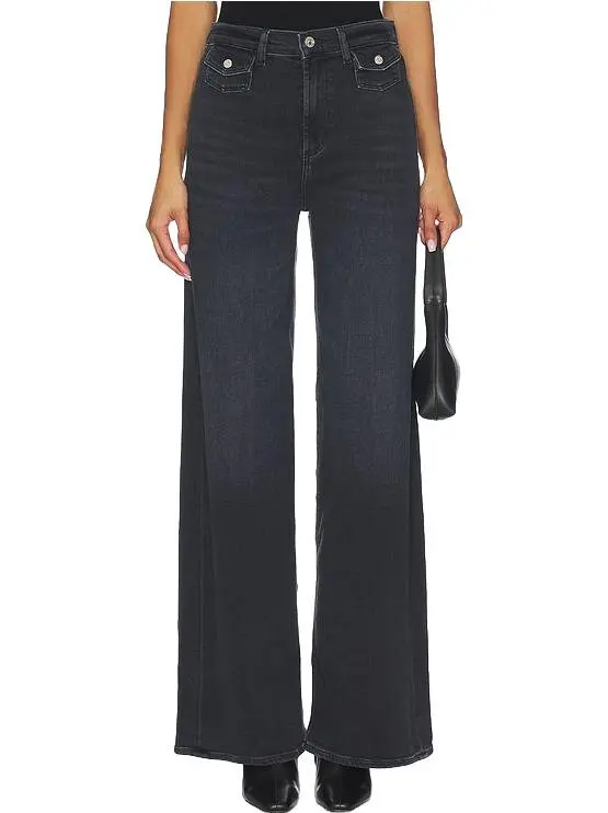 Citizens Of Humanity Issy Wide-leg Jeans - Washed Black