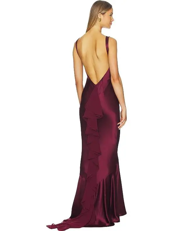 Retrofete Ambrosia Gown - Port