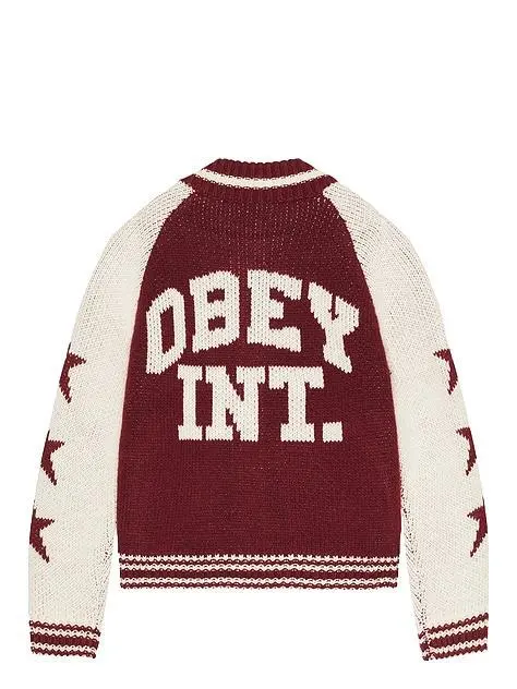 Obey Int. Cowichan Sweater - Tawny Port
