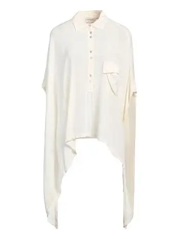 ALESSIA SANTI Ivory Viscose Top - White