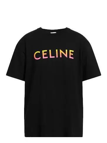 Celine T-shirt Size Cotton - Black