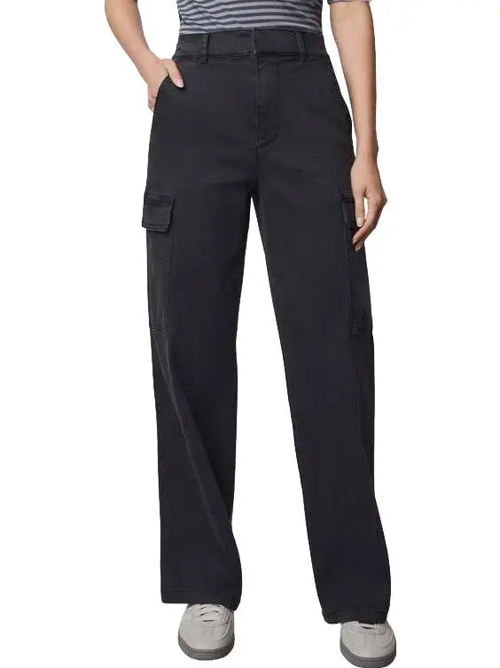 Splendid Ottilie Cotton-blend Cargo Pants - Lead Black