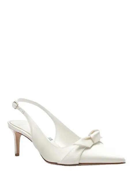 ALEXANDRE BIRMAN Clarita Classic Pointed-toe Slingback Pump - Bianco