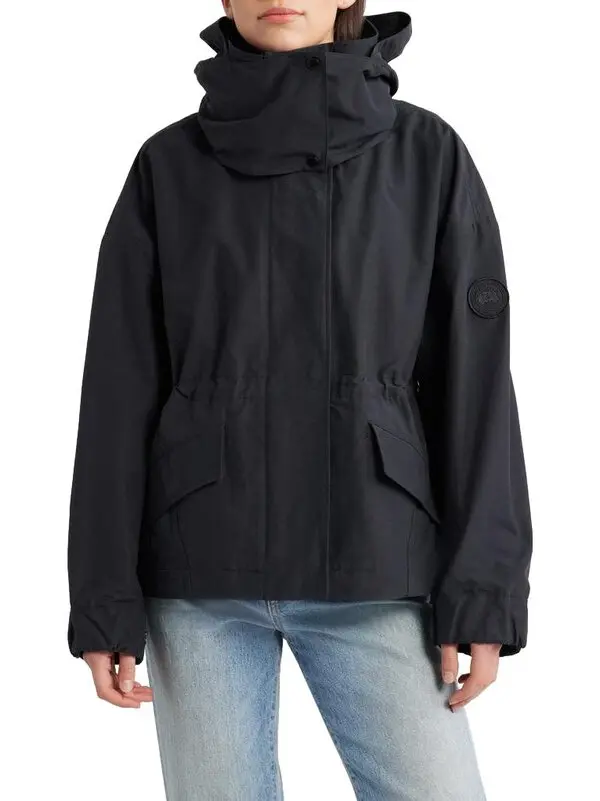 Canada Goose Olivine Oversize Water Repellent Twill Jacket - Black - Noir