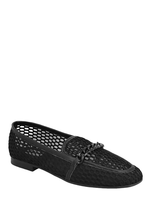 Mia Bailee Mesh Loafer - Black