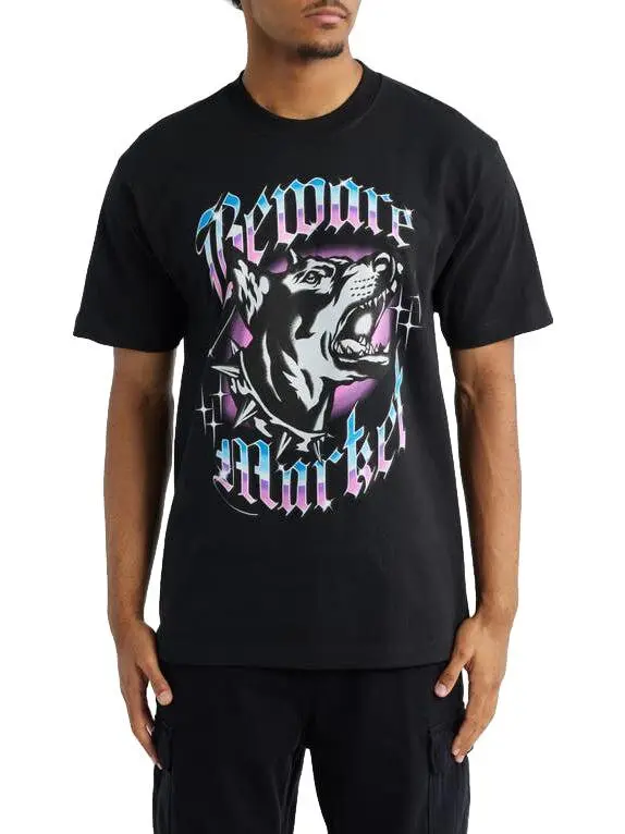MARKET Doberman Graphic T-shirt - Black