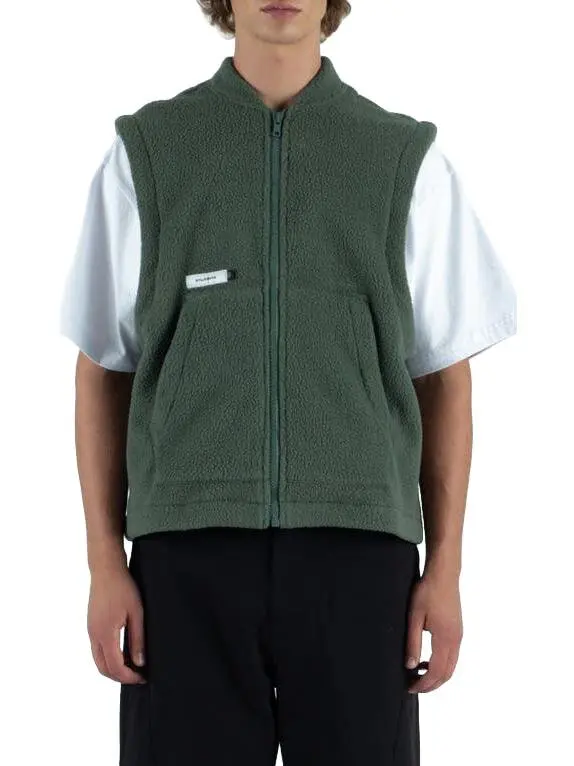 STUDENTS High Pile Fleece Vest - Hunter