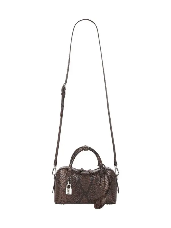 Stella McCartney Ryder Snake Alter Mat Small Bag - Espresso