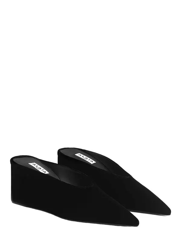 Alaïa Wedge Mules - Noir