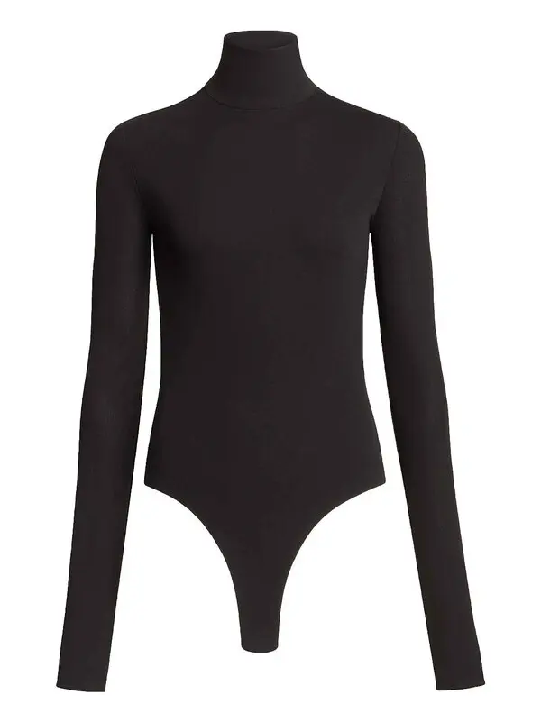 Alaïa Heart Bodysuit Top - Noir Alaia
