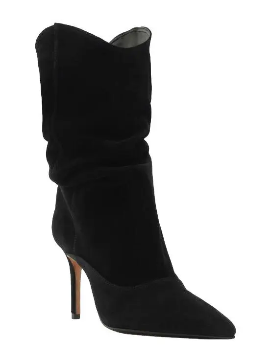 Schutz Maryana Up Slouch Pointed Toe Boot - Black