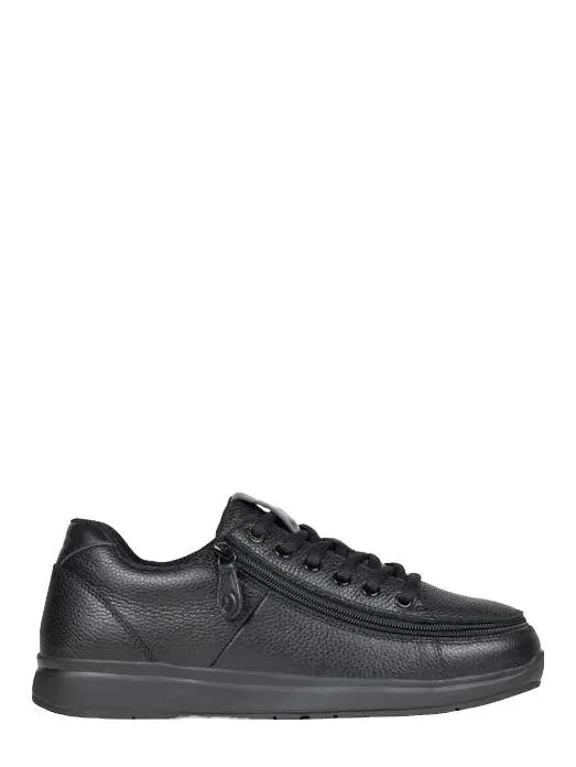 BILLY FOOTWEAR Leather Zip-around Sneakers - Black To The Floor Leather