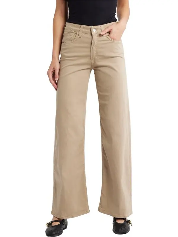 MAVI Alena High-waist Wide-leg Jeans - French Beige Sateen
