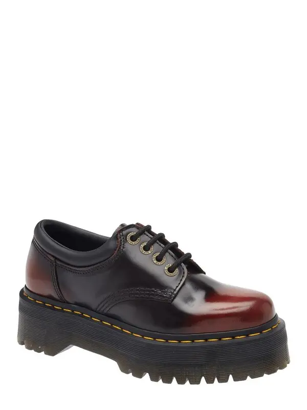 Dr. Martens 8053 Quad Platform Derby - Cherry Red