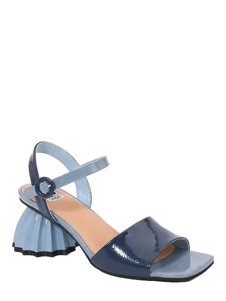 NINETY UNION Seashell Heel Sandal - Blue Multi