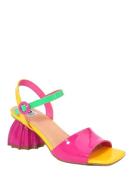 NINETY UNION Seashell Heel Sandal - Bright Multi