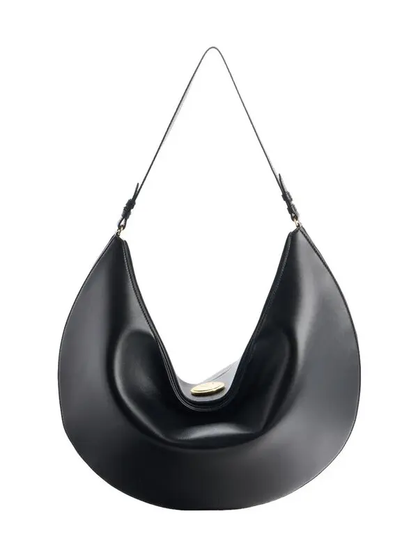 Jacquemus Le Sac Crescent Leather Hobo Bag - Black 990