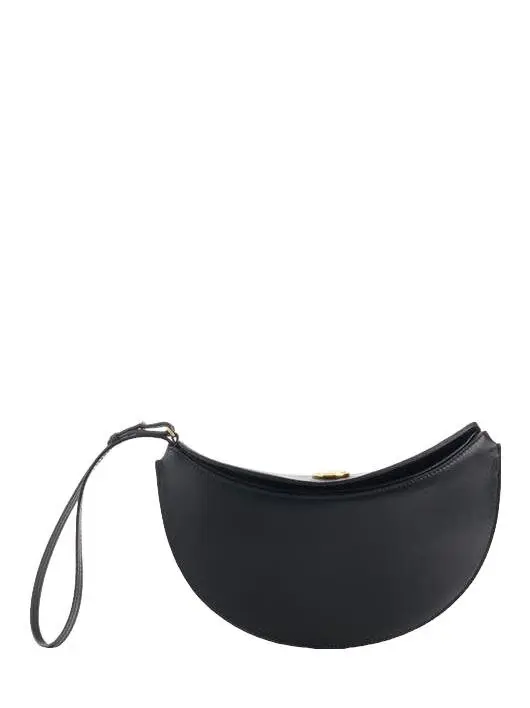 Jacquemus Le Petit Ovalo Leather Clutch - Black 990