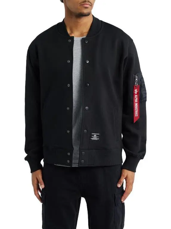 Alpha Industries Ma-1 Fleece Jacket - Black
