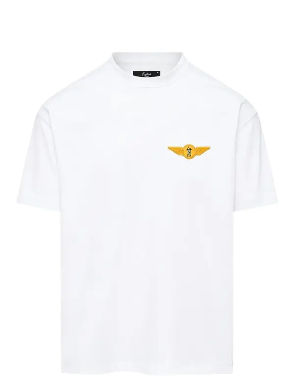 EASTSIDE GOLF Eastside Air Logo Patch Graphic T-shirt - Bright White
