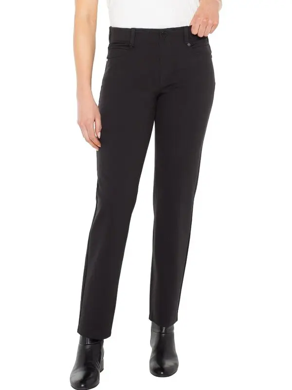 LIVERPOOL Gia High Waist Slim Glider Pants - Black
