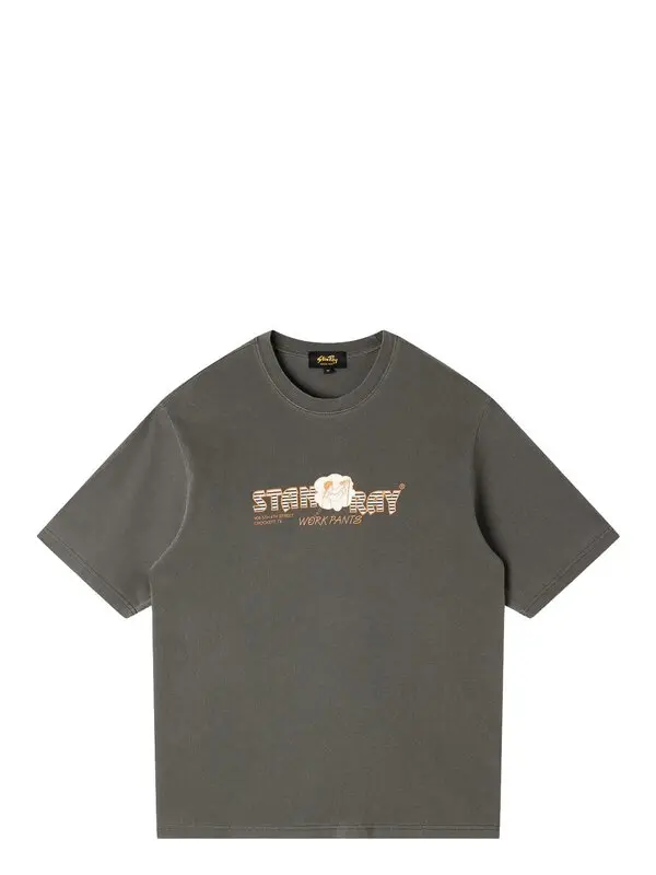 STAN RAY Crocket Graphic T-shirt - Washed Black
